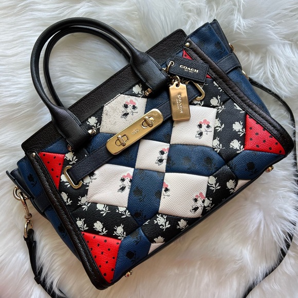 Coach | Bags | Coach Swagger 27 Carryall Satchel Patchwork Americana ...
